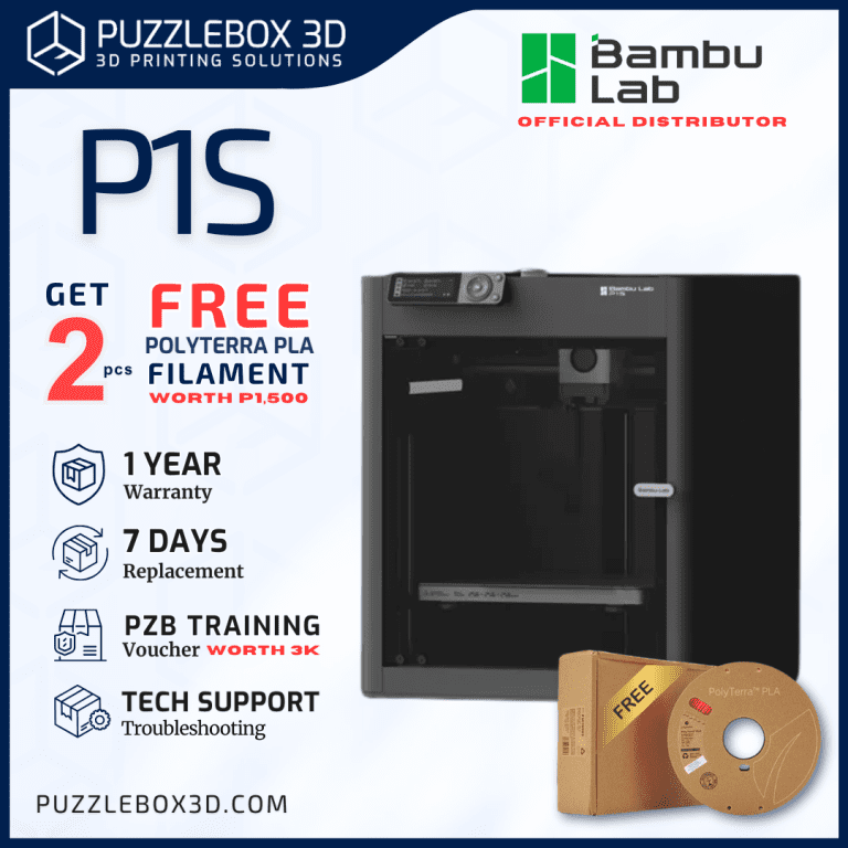Bambu Lab P1S 3D Printer Philippines - Puzzlebox 3D Solutions