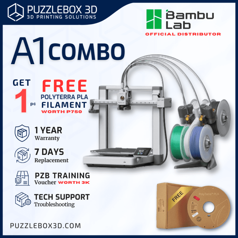 Bambu Lab A1 Combo 3D Printer Philippines - Puzzlebox 3D Solutions